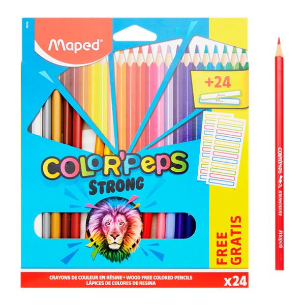 Maped Color'peps Pkt.24 Colour Pencils & Labels – McArdles iSchool