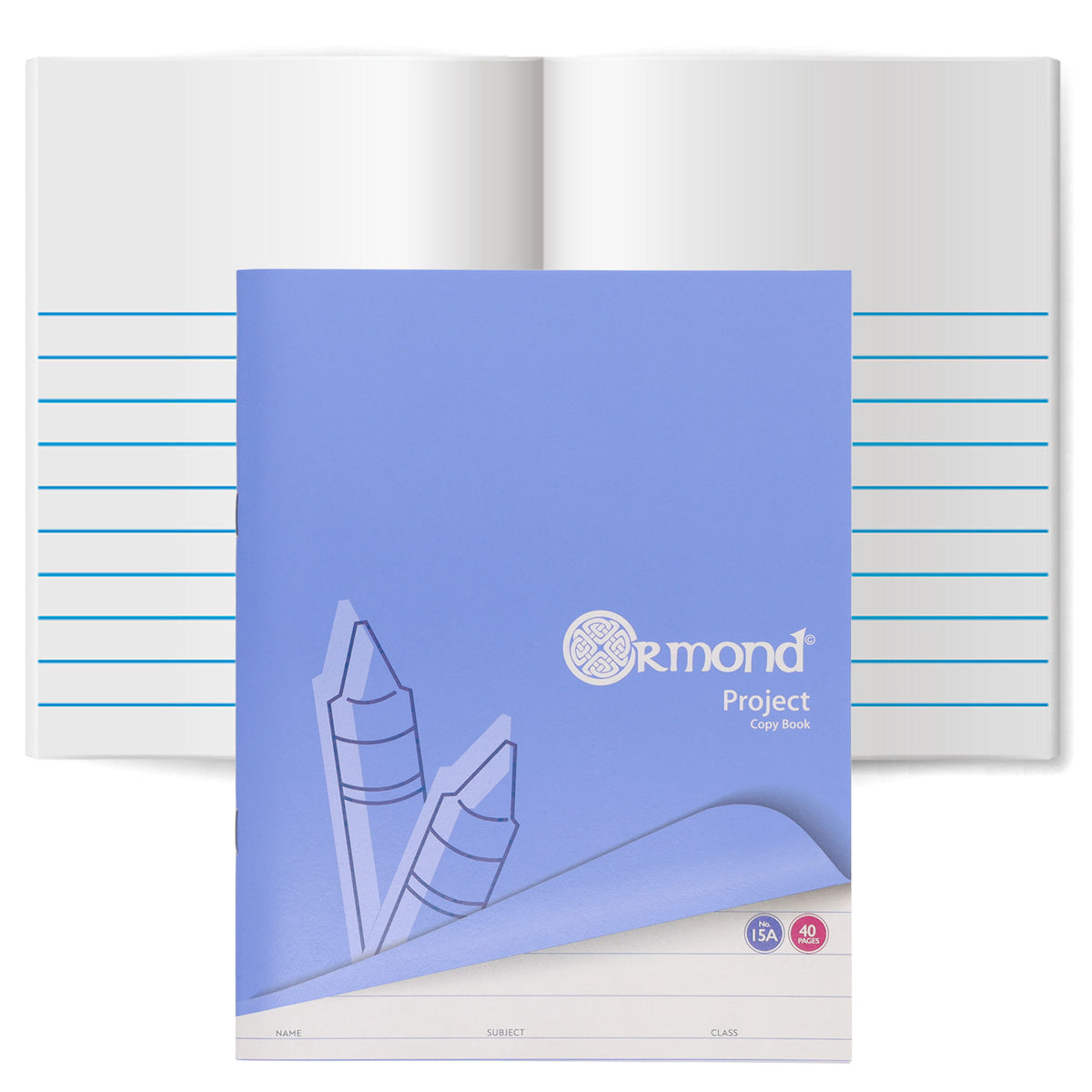 Ormond 40pg No.15A Project Book - Only €0.40 each – McArdles iSchool