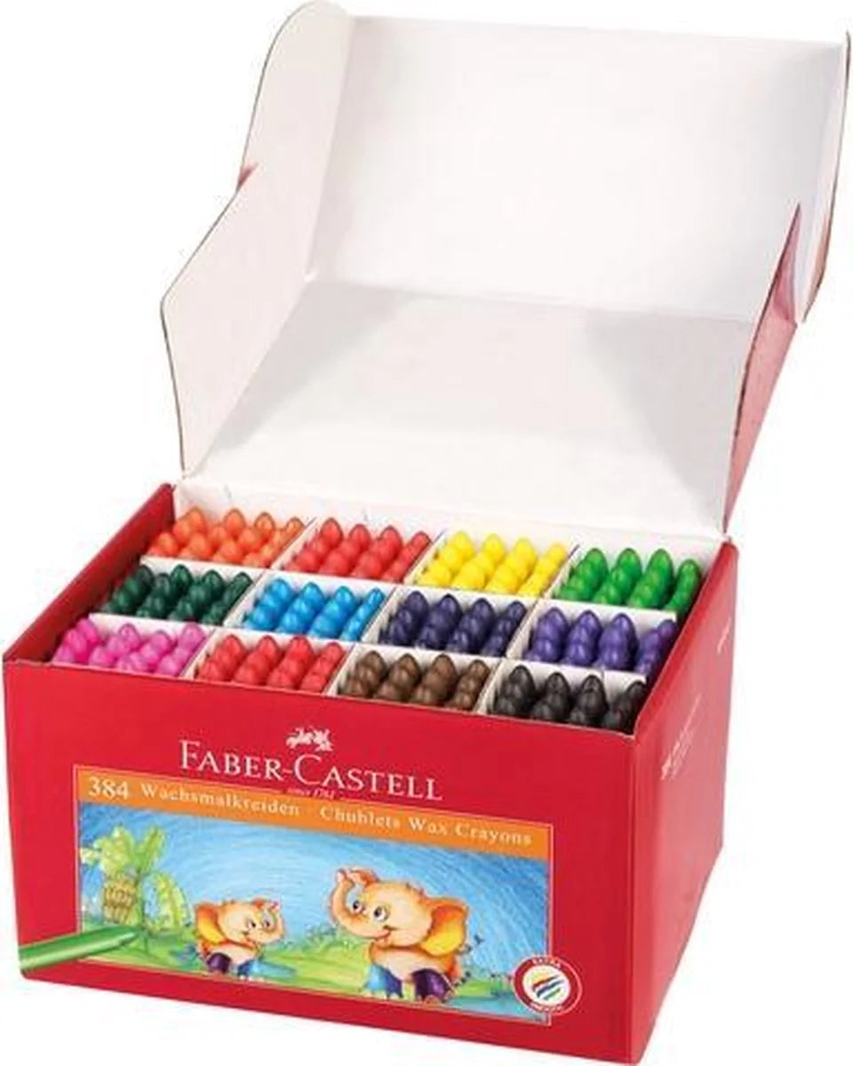 FABER-CASTELL CHUBLETS WAX CRAYONS 384 PACK – McArdles iSchool