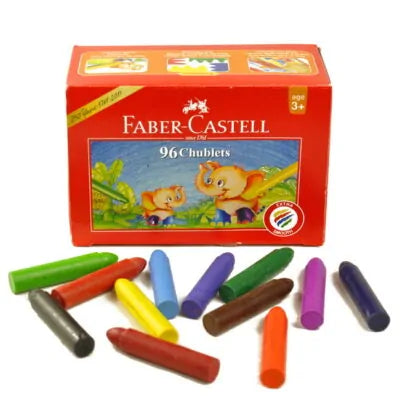 FABER-CASTELL CHUBLETS WAX CRAYONS 96 PACK – McArdles iSchool