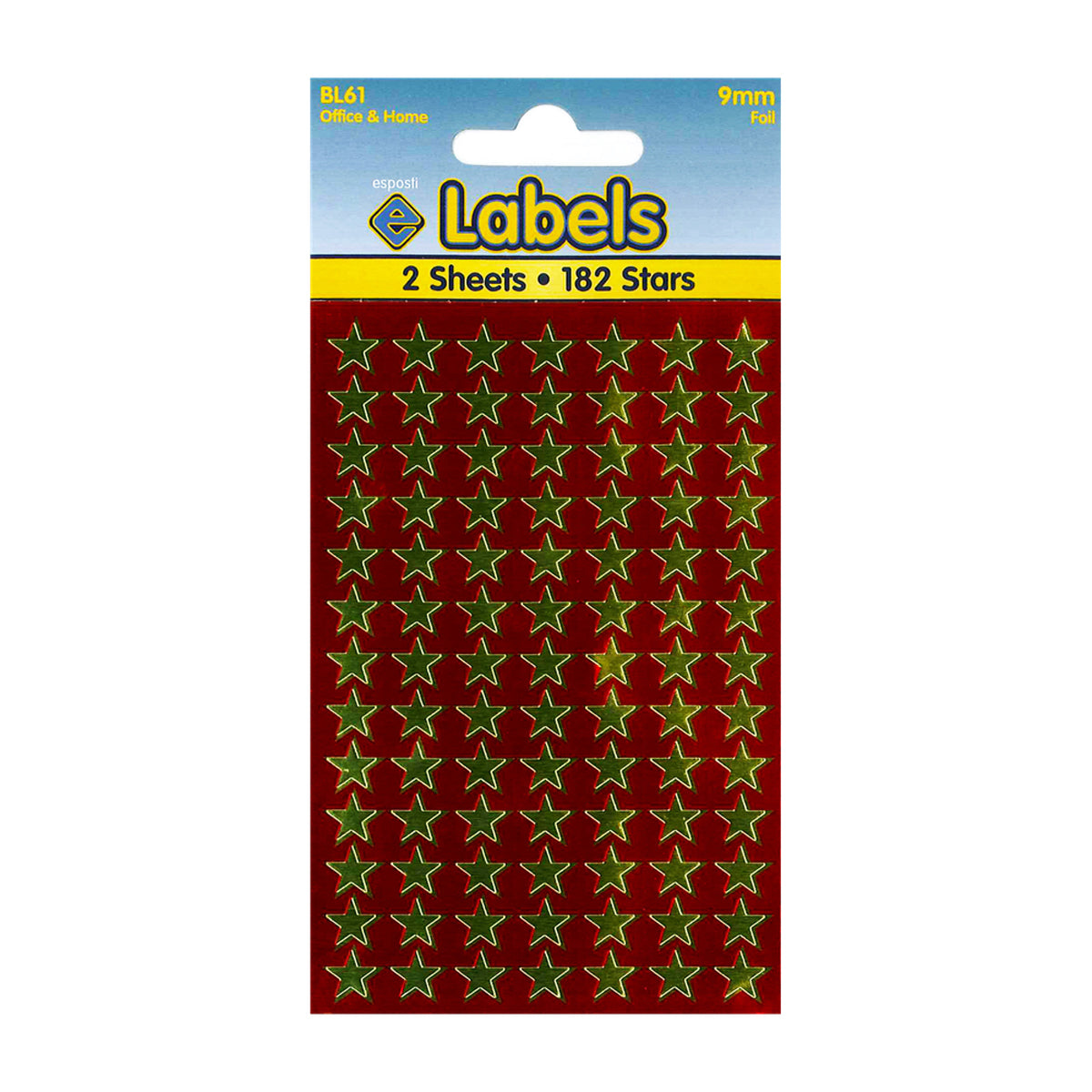 Esposti Gold Stars Foil 9Mm 2 Sheets – McArdles iSchool