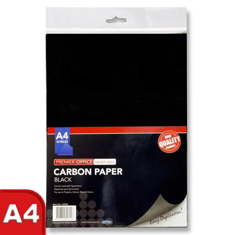 PREMIER OFFICE PKT.10 SHEETS A4 CARBON PAPER - BLACK – McArdles iSchool