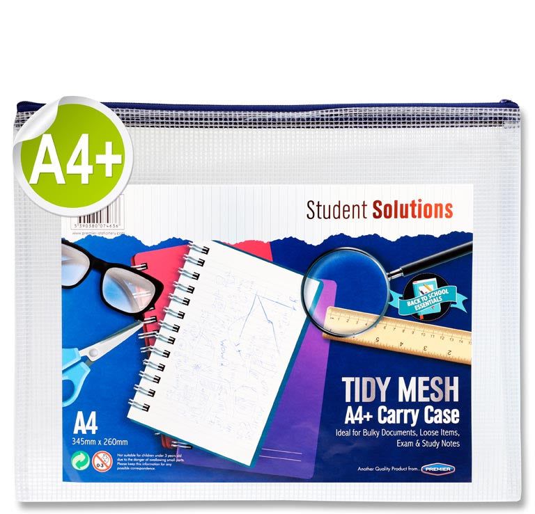 STUDENT SOLUTIONS A4+ TIDY MESH CARRY FILE – McArdles iSchool