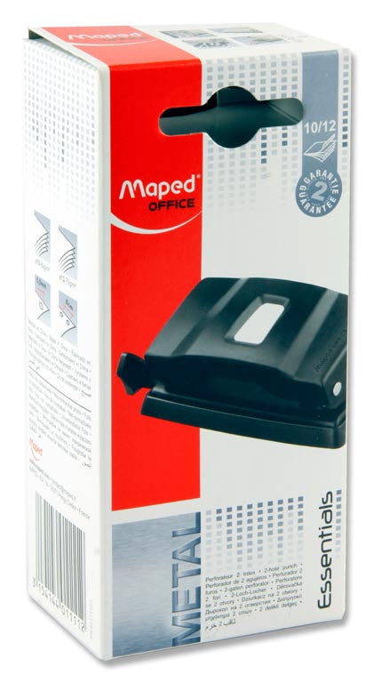MAPED ESSENTIALS 2 HOLE PAPER PUNCH 10/12 SHEETS – McArdles iSchool