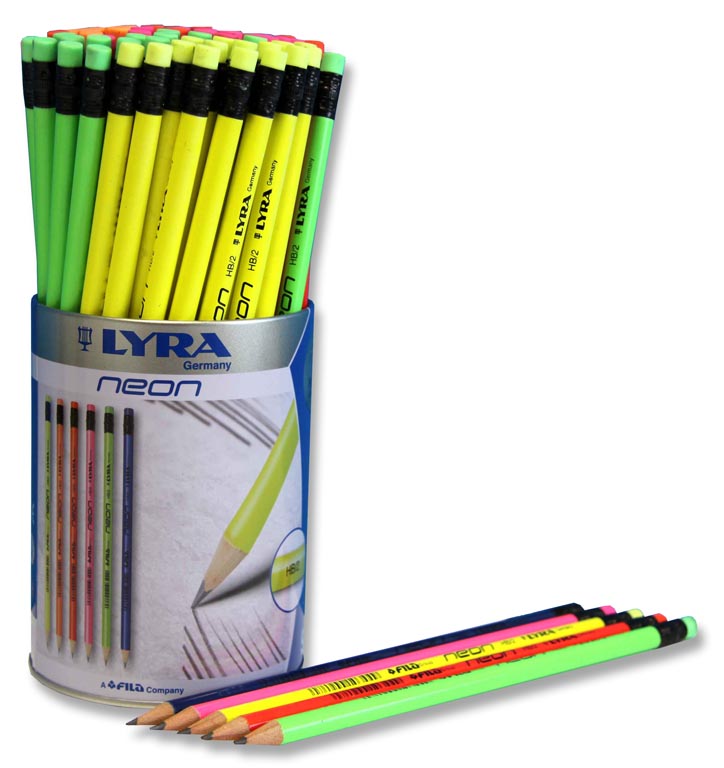 LYRA NEON HB RUBBER TIPPED PENCILS - Pack of 96 – McArdles iSchool