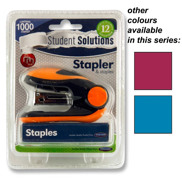 STUDENT SOLUTIONS MINI STAPLER & STAPLES SET ASST. – McArdles iSchool